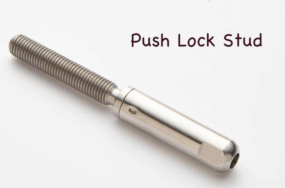 Push Lock Stud with Invisiware Receiver - The Blair Corporation