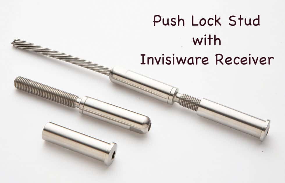 Push Lock Stud with Invisiware Receiver - The Blair Corporation
